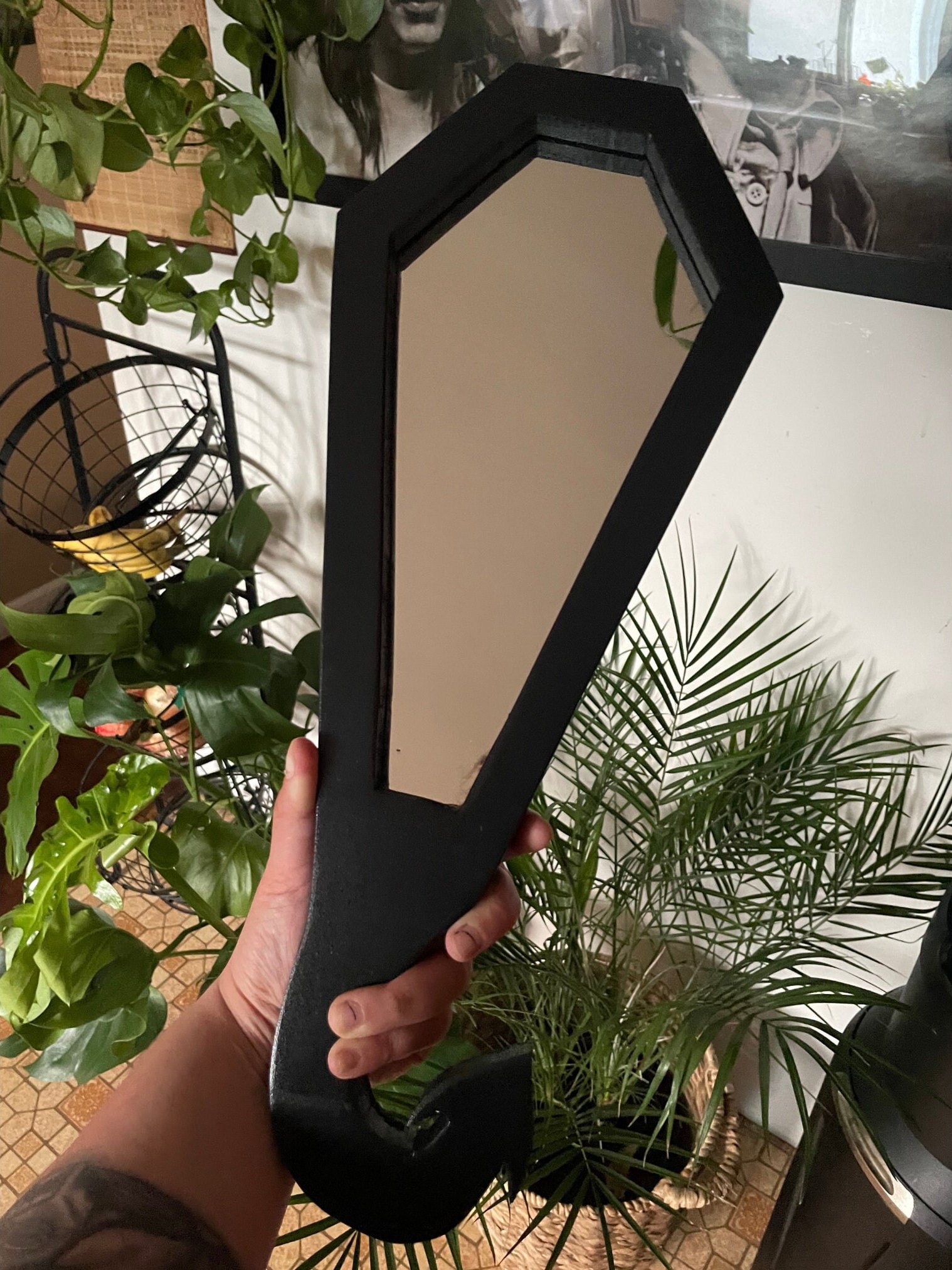 Gothic Coffin Hand Mirror - Etsy