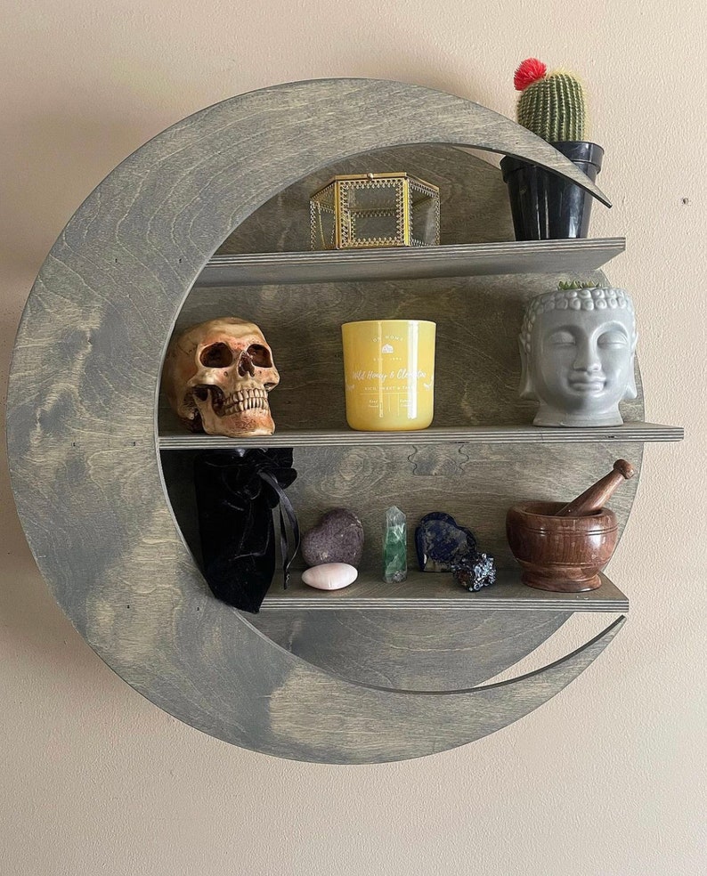 3 Tier Moon Shelf - Etsy
