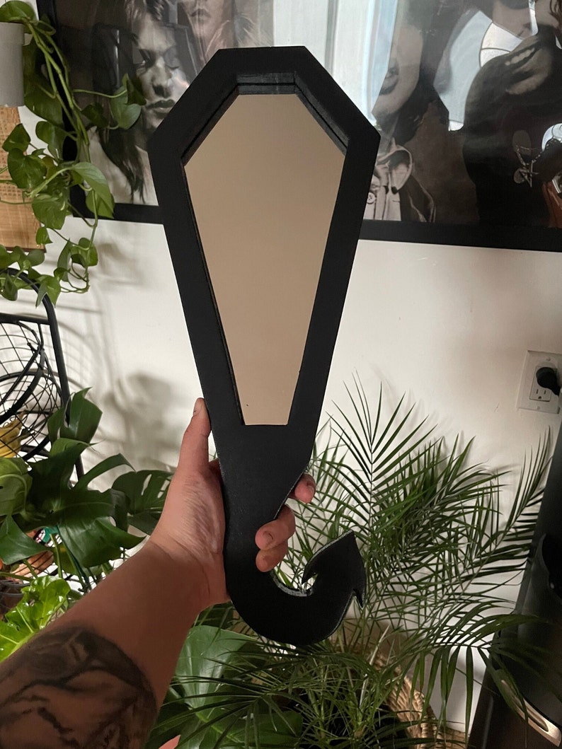 Gothic Coffin Hand Mirror - Etsy