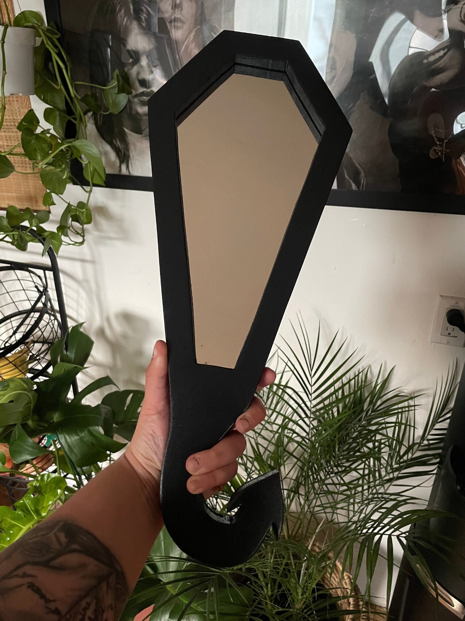 Gothic Coffin Hand Mirror - Etsy