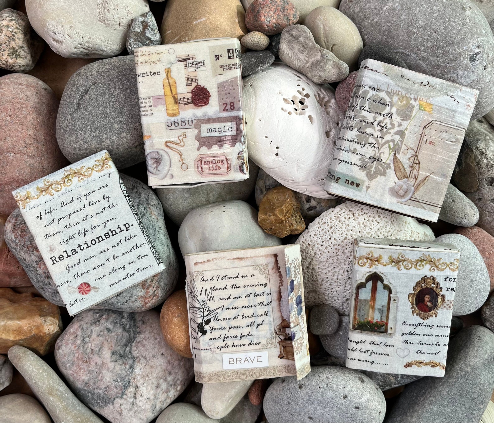 Handmade Mini Journal, Pocket Size Notebook, Gratitude Journal, Pocket ...