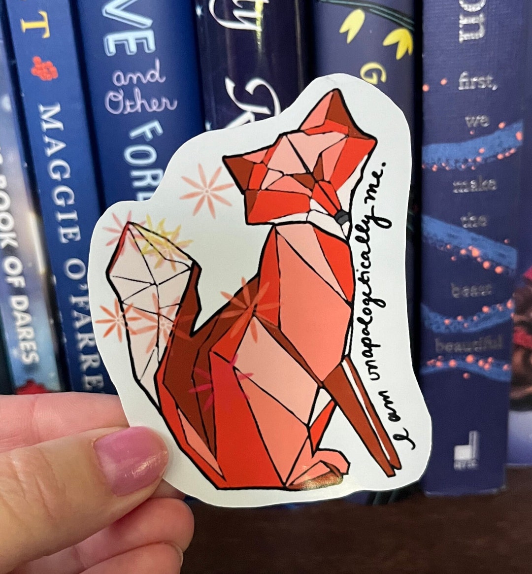 Fox Sticker- Aesthetic, Weatherproof Sticker for Laptop, Kindle, Water ...