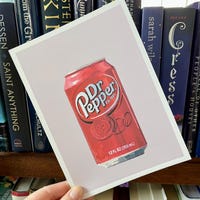 Vintage Soda Poster – “save Water, Drink Dr Pepper” Bottle Art - Etsy