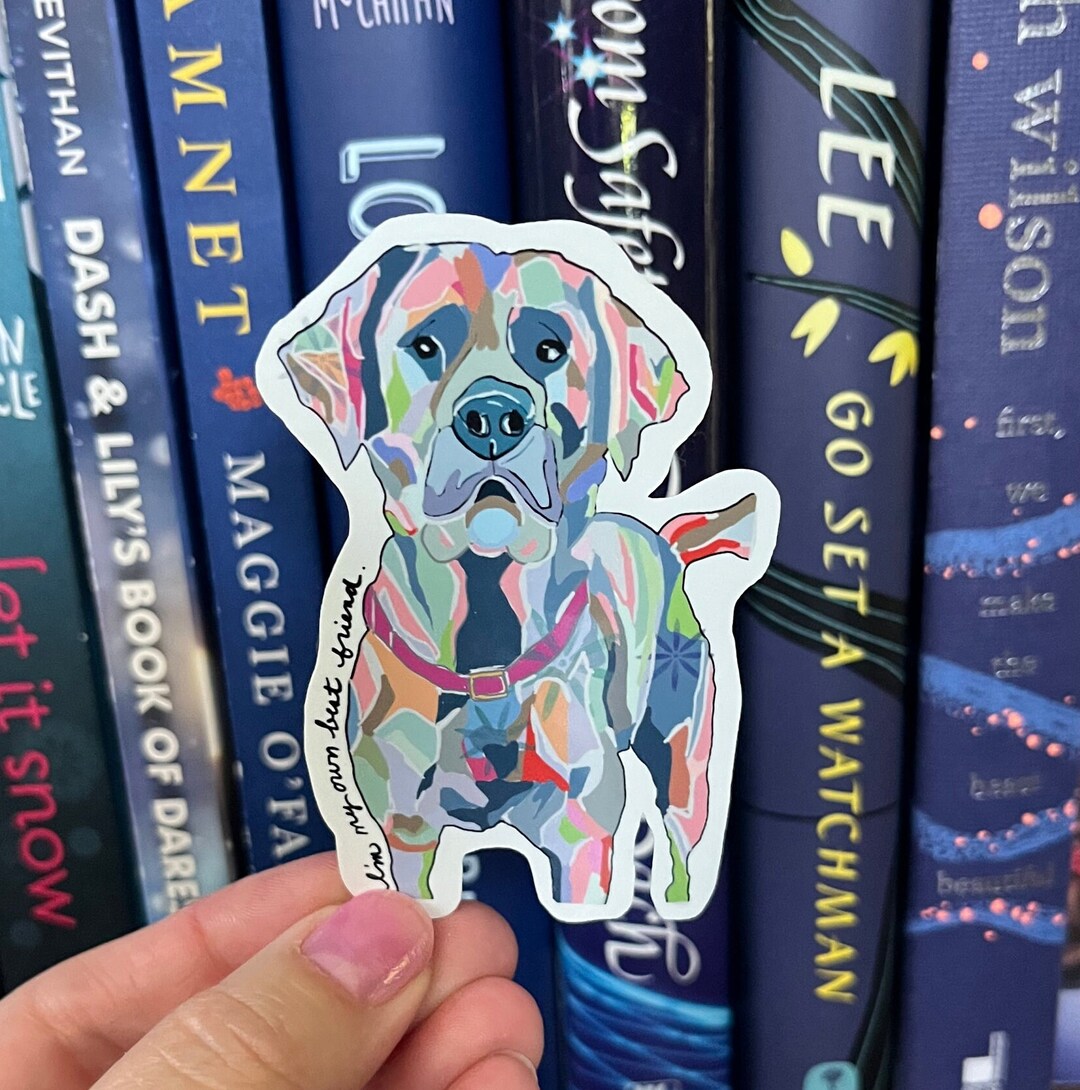 Dog Sticker- Aesthetic, Weatherproof Stickers for Laptop, Kindle, Water ...