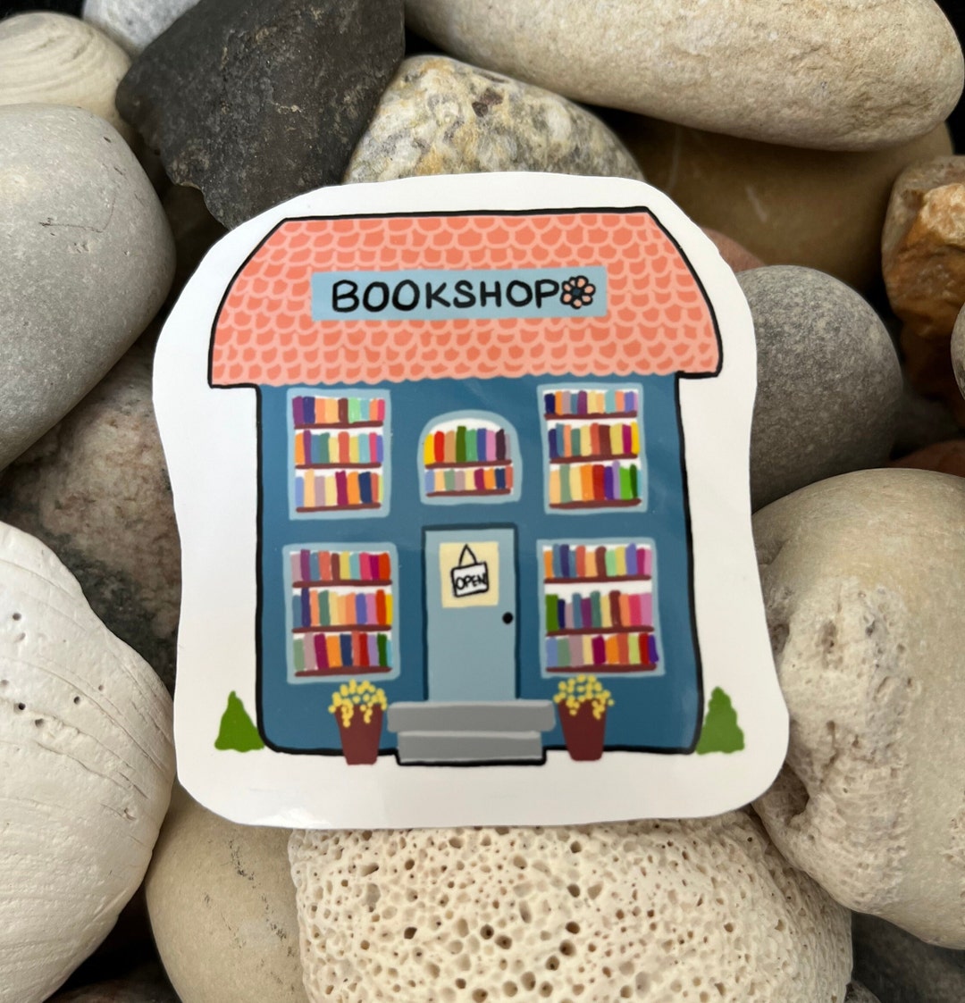 Bookshop Sticker/decal/art Whimsical Art Stickers for Water Bottles ...