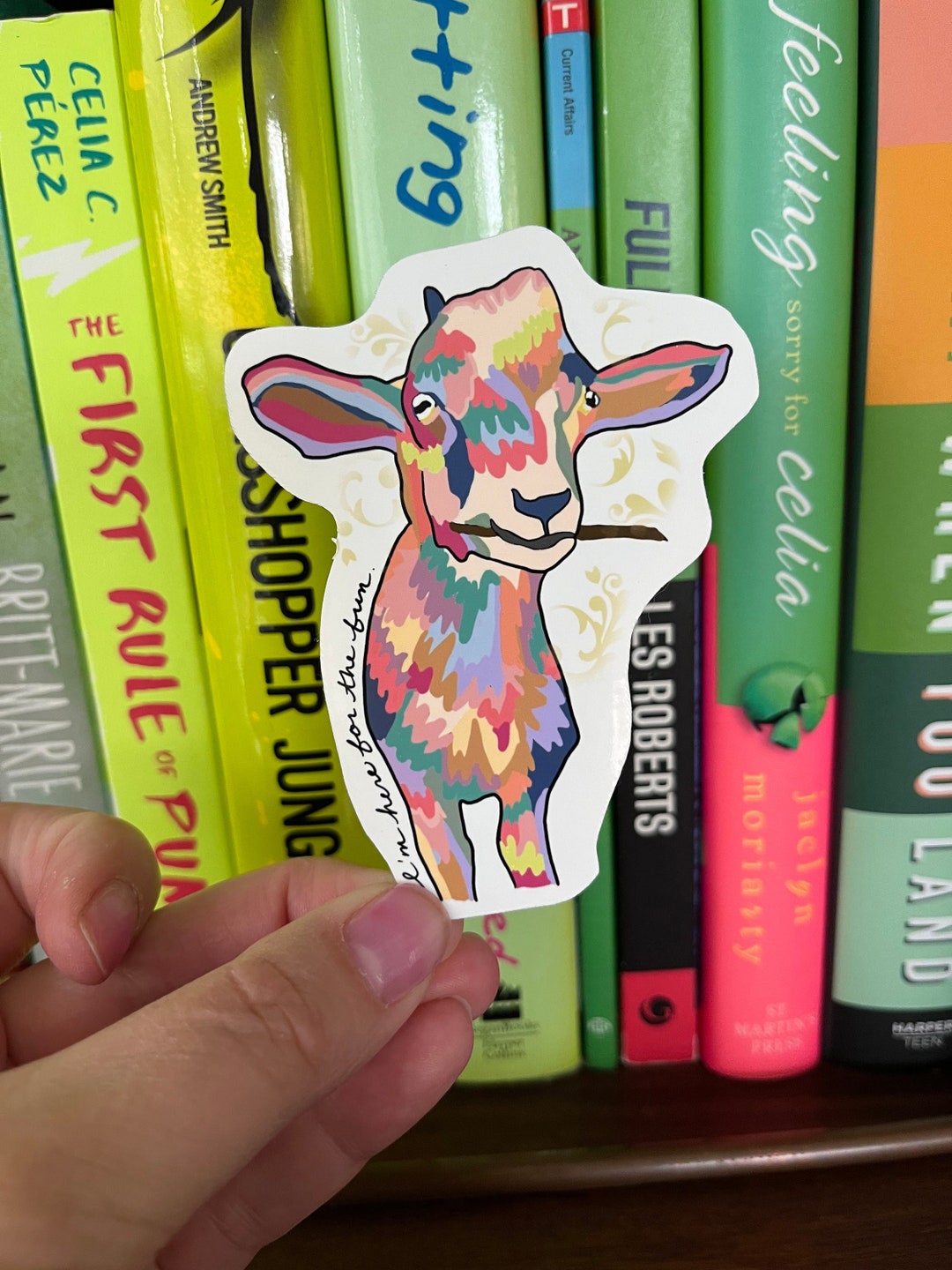 Fun Goat Sticker- Aesthetic, Weatherproof Sticker for Laptop, Kindle ...