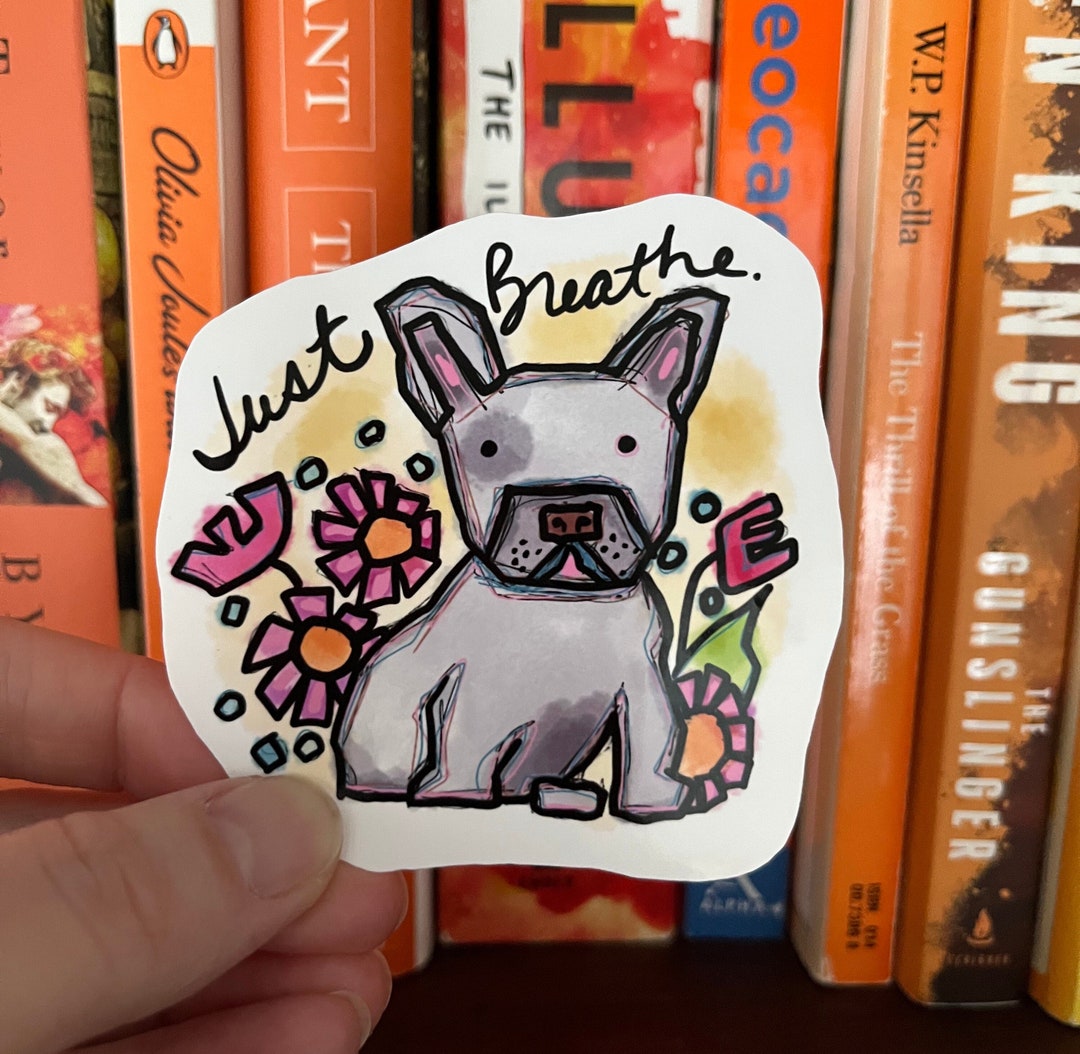 Cute Dog Laptop Sticker- Aesthetic, Weatherproof Sticker for Laptop ...