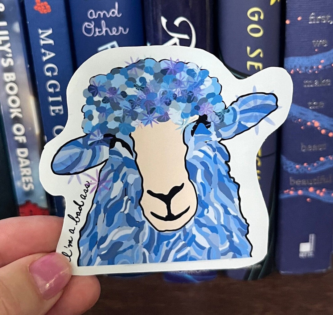 Sheep Sticker- Aesthetic, Weatherproof Sticker for Laptop, Kindle ...