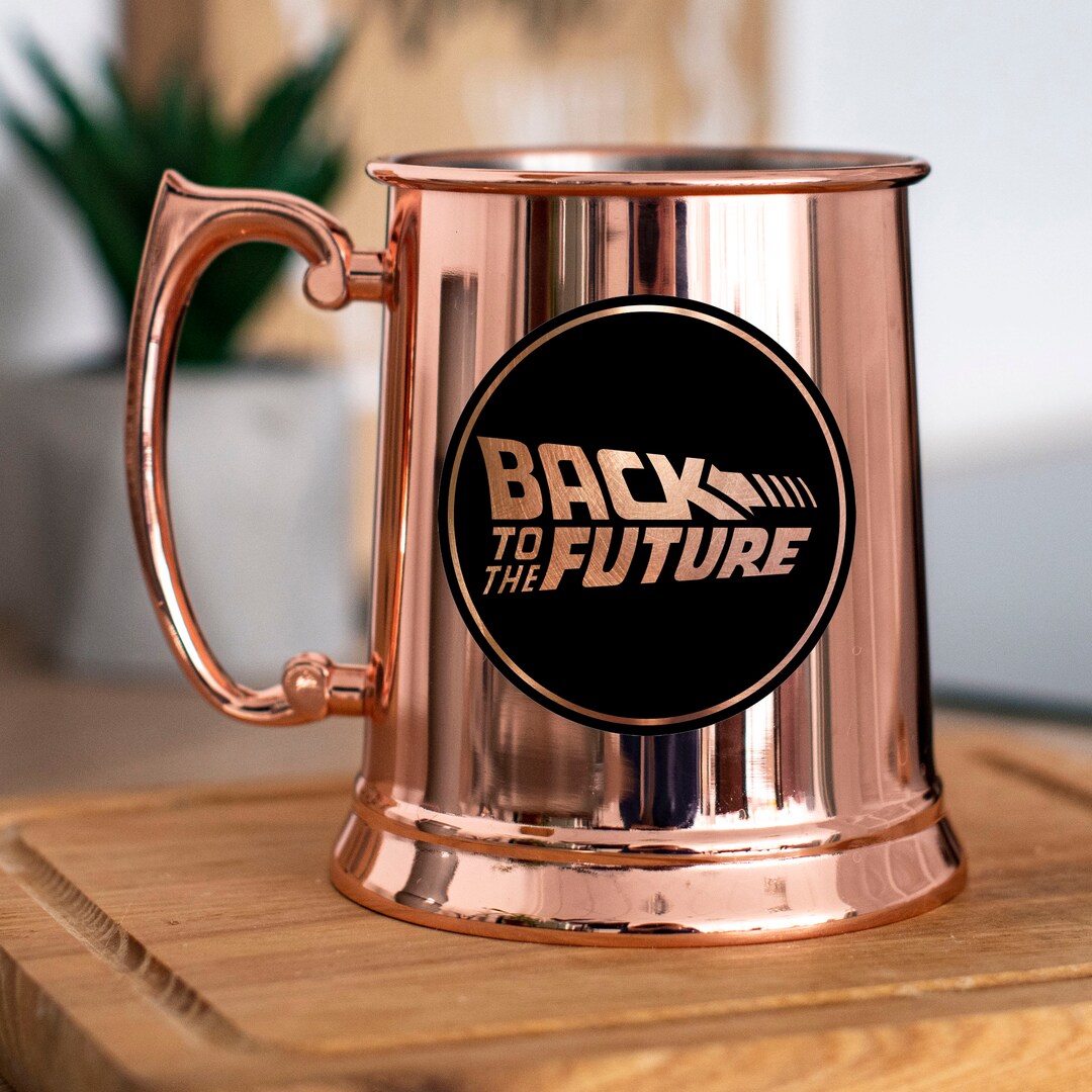 Back to the Future Beer Pewter, Personalized Travel Beer Mug, Movie ...
