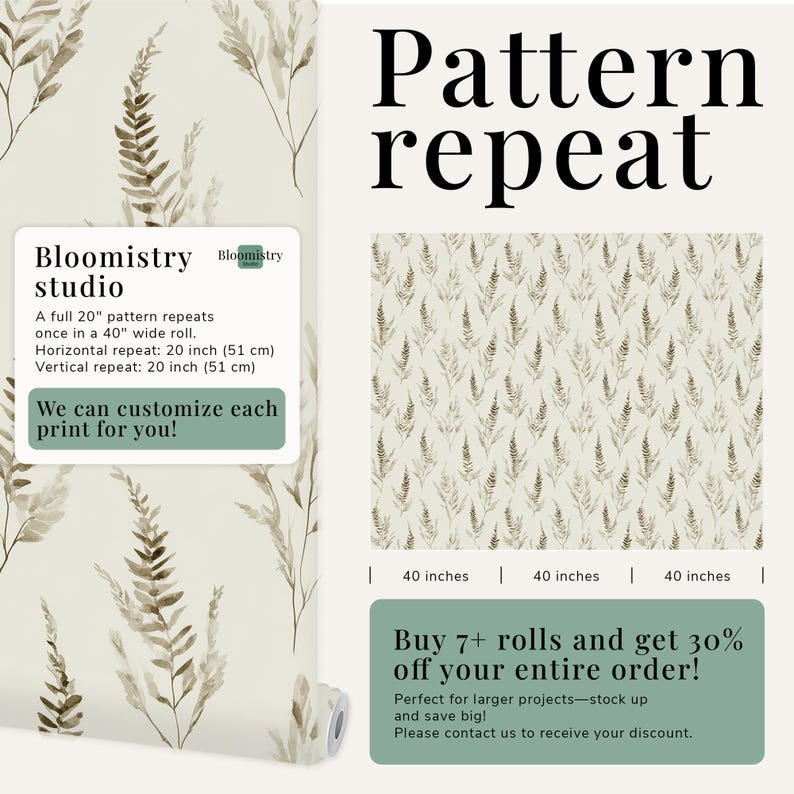 Neutral Wheat Wallpaper: Minimal Botanical Pattern for Scandinavian ...