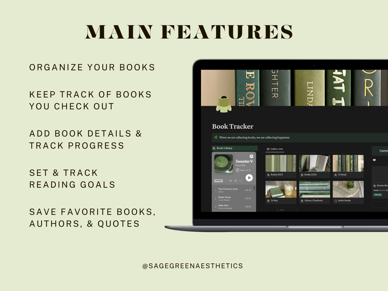 Notion Reading Tracker Template - Etsy
