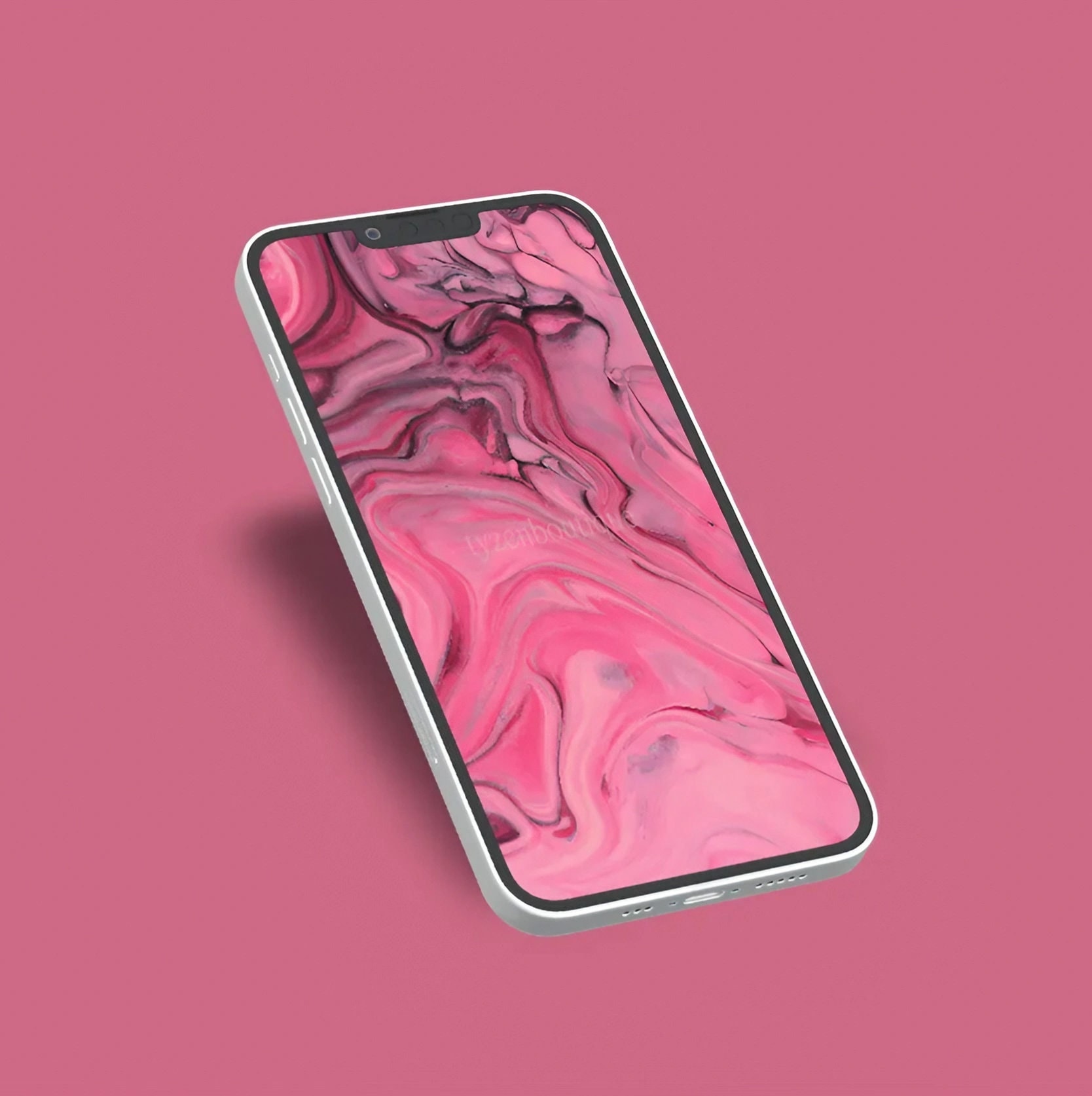 4K Hot Pink Marble Smartphone Wallpaper, iPhone Wallpaper, Android ...