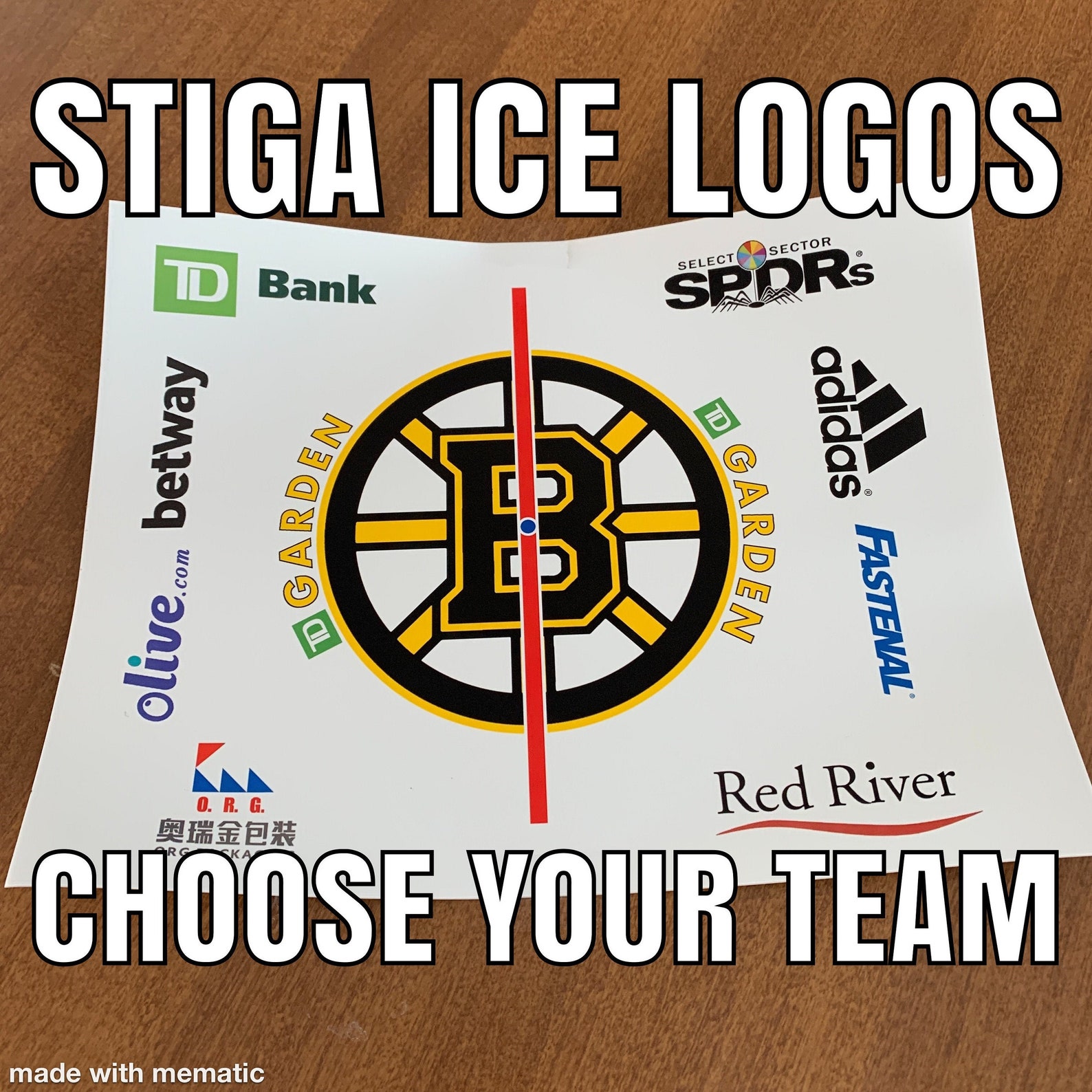 Stiga Table Hockey Custom Ice Sheet Logos - Etsy