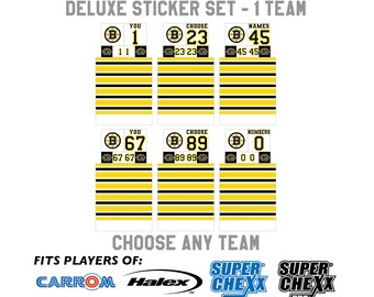 Carrom Halex or Super Chexx Table Hockey Custom Sticker Set | Etsy