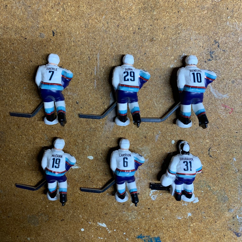 Stiga Seattle Kraken white Uniform Custom Team Players for Stiga Table ...