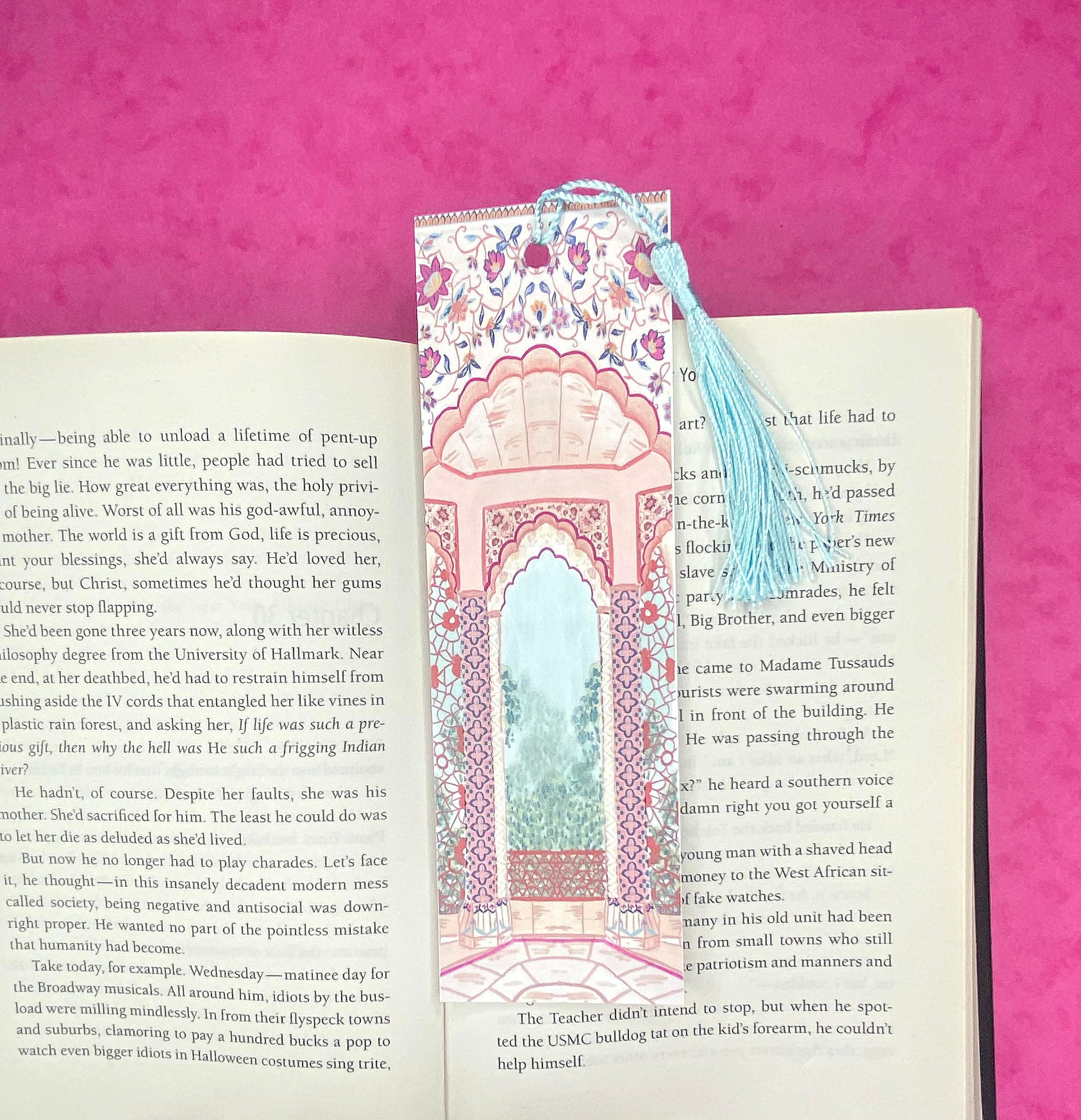 Taj Mahal Bookmark// Indian Palace, Travel Gift, Page Marker, Bookworm ...