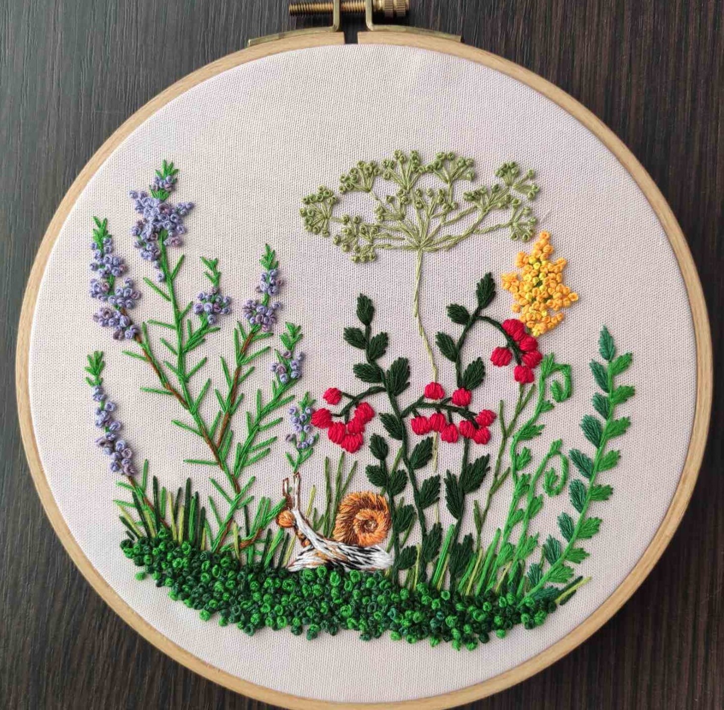 Garden Flower Embroidery Pattern, Wildflower Bouquet Embroidery Kit ...