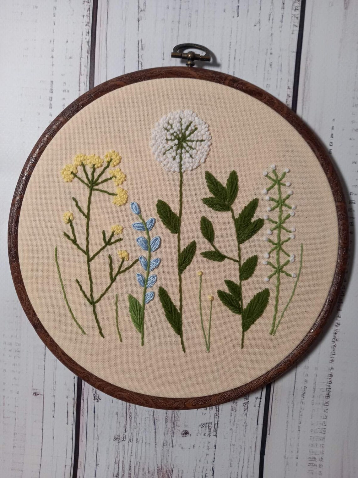 Garden Flowers Embroidery Pattern Pdf Instructions, Hand Embroidery ...