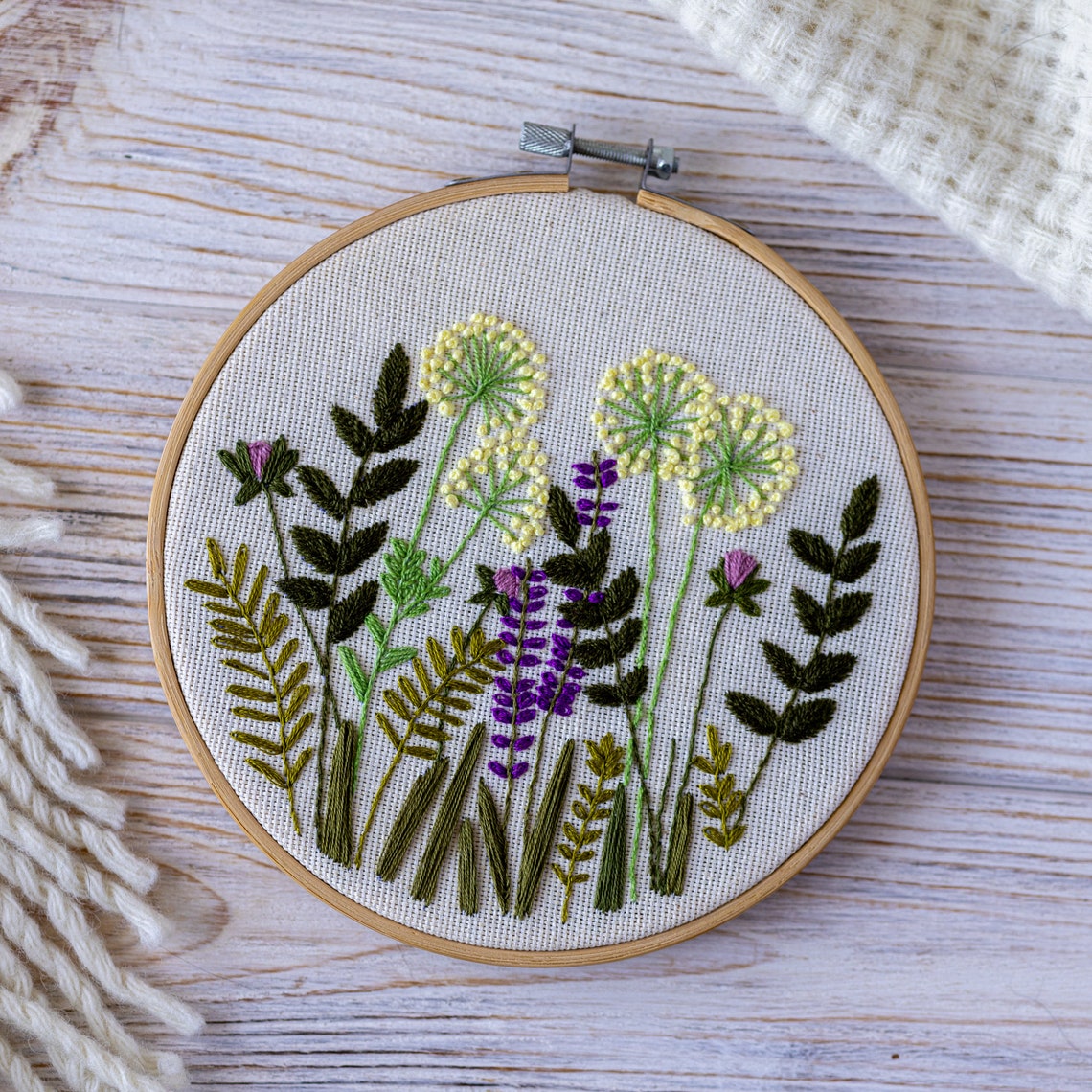 Wildflowers Embroidery Pattern, Hand Embroidery Designs, Wildflower ...
