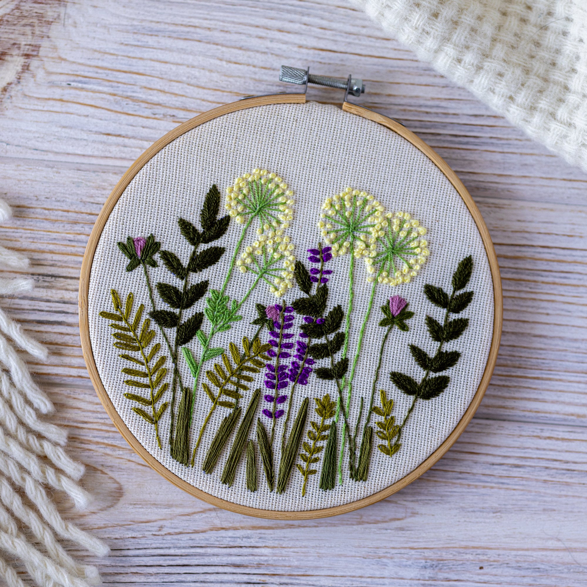 Wildflowers Embroidery Pattern, Hand Embroidery Designs, Wildflower ...