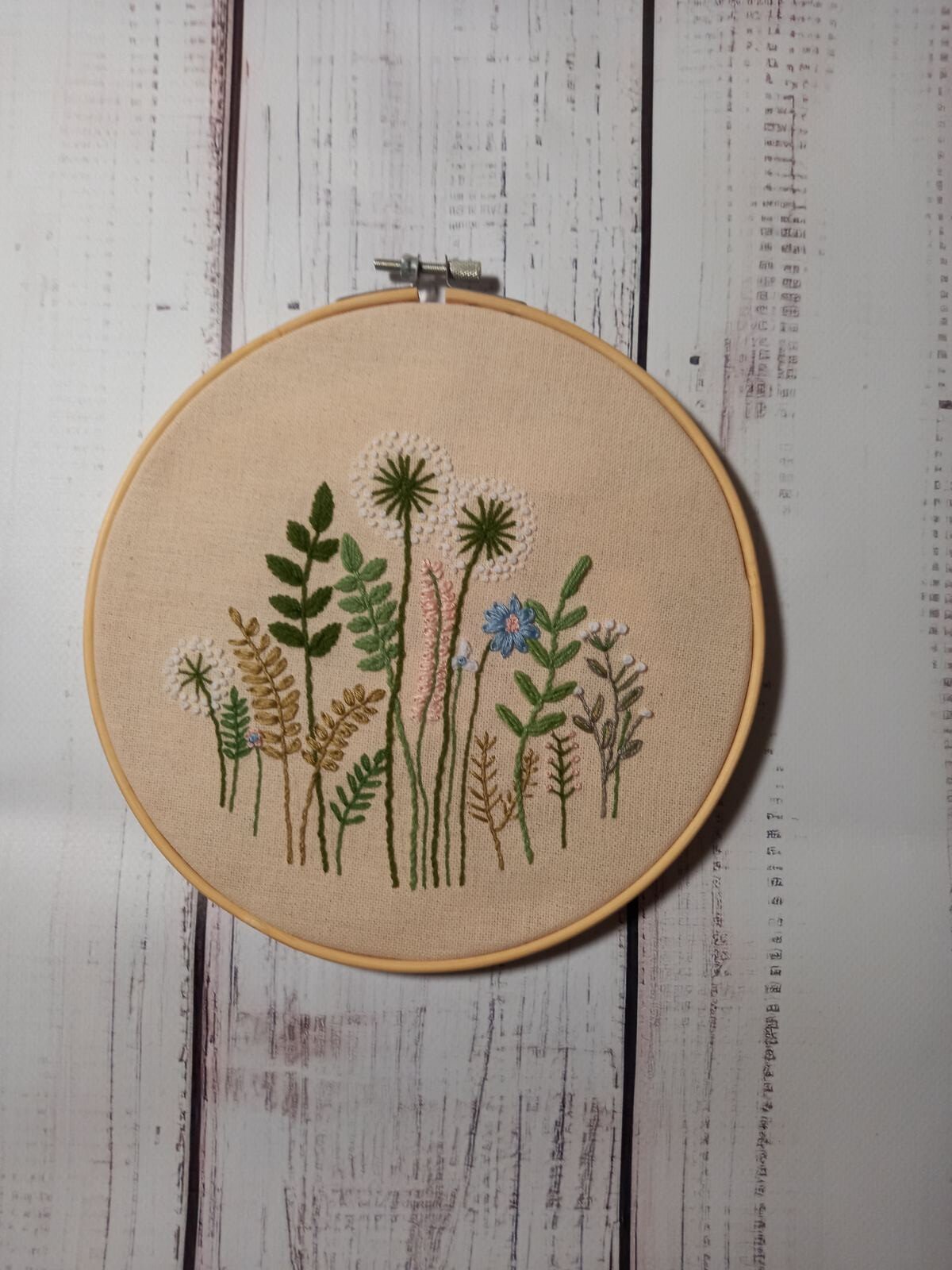 Beginner Embroidery Pattern DIY, Plant Embroidery Design, Easy Hand ...