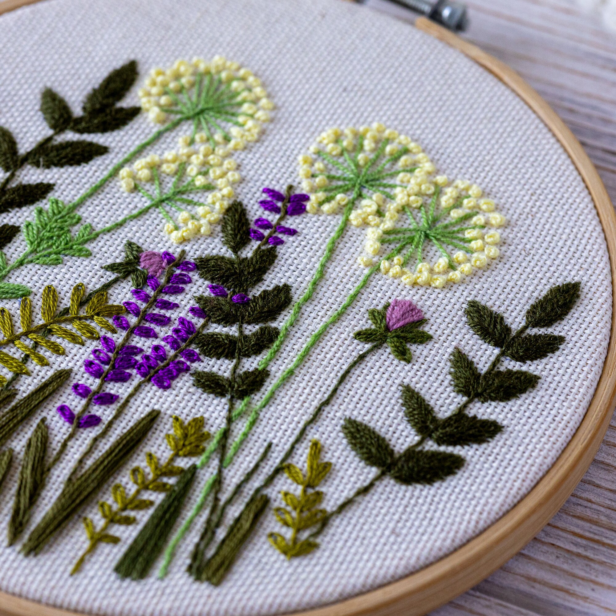 Wildflowers Embroidery Pattern, Hand Embroidery Designs, Wildflower ...