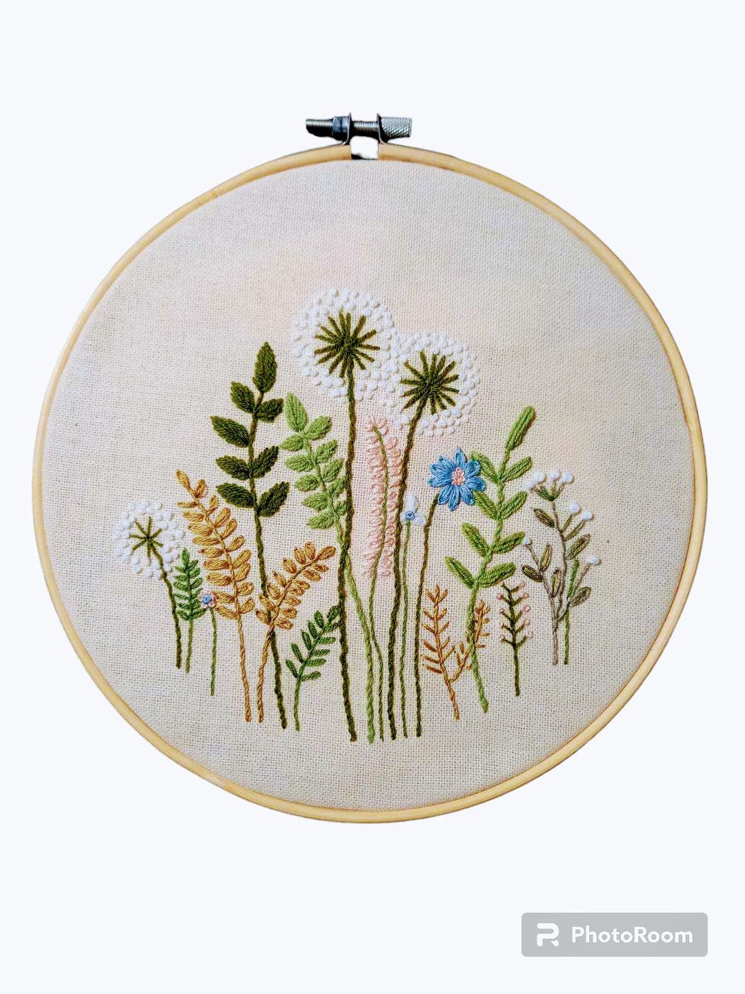 Beginner Embroidery Pattern DIY, Plant Embroidery Design, Easy Hand ...