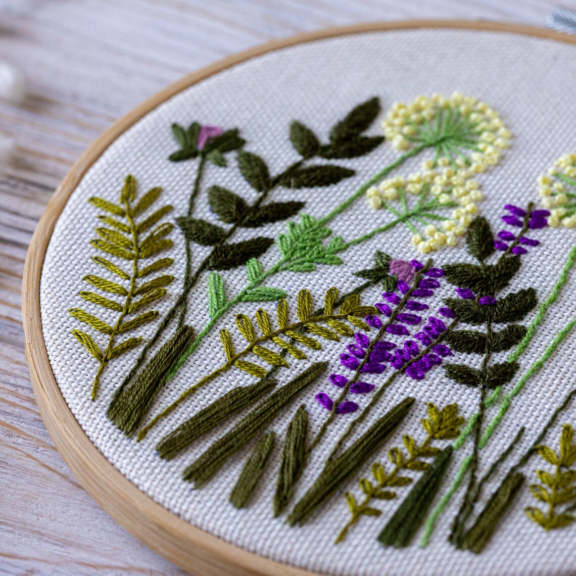 Wildflowers Embroidery Pattern, Hand Embroidery Designs, Wildflower ...