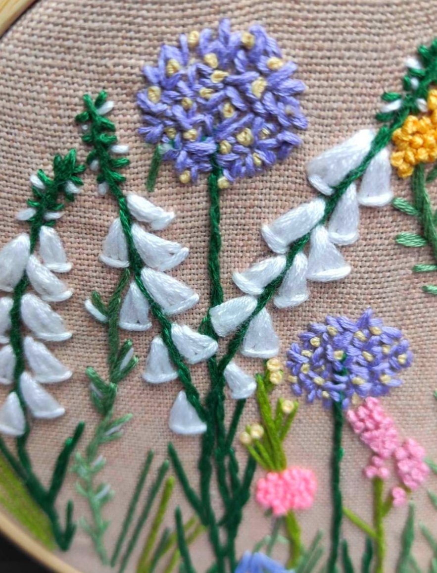 DIY Wildflowers Embroidery Pattern Embroidery Pattern Meadow - Etsy