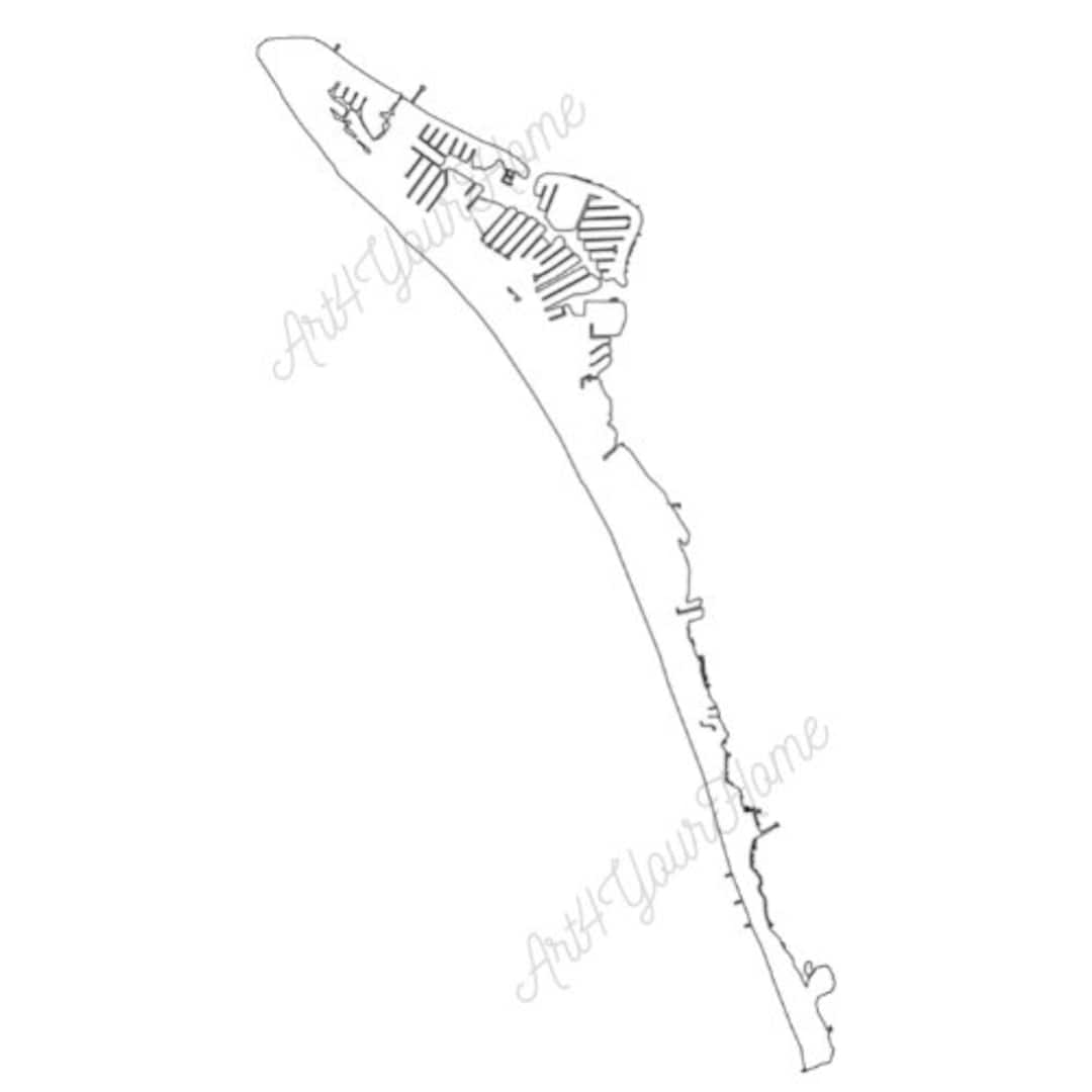 Anna Maria Island Map SVG - Etsy
