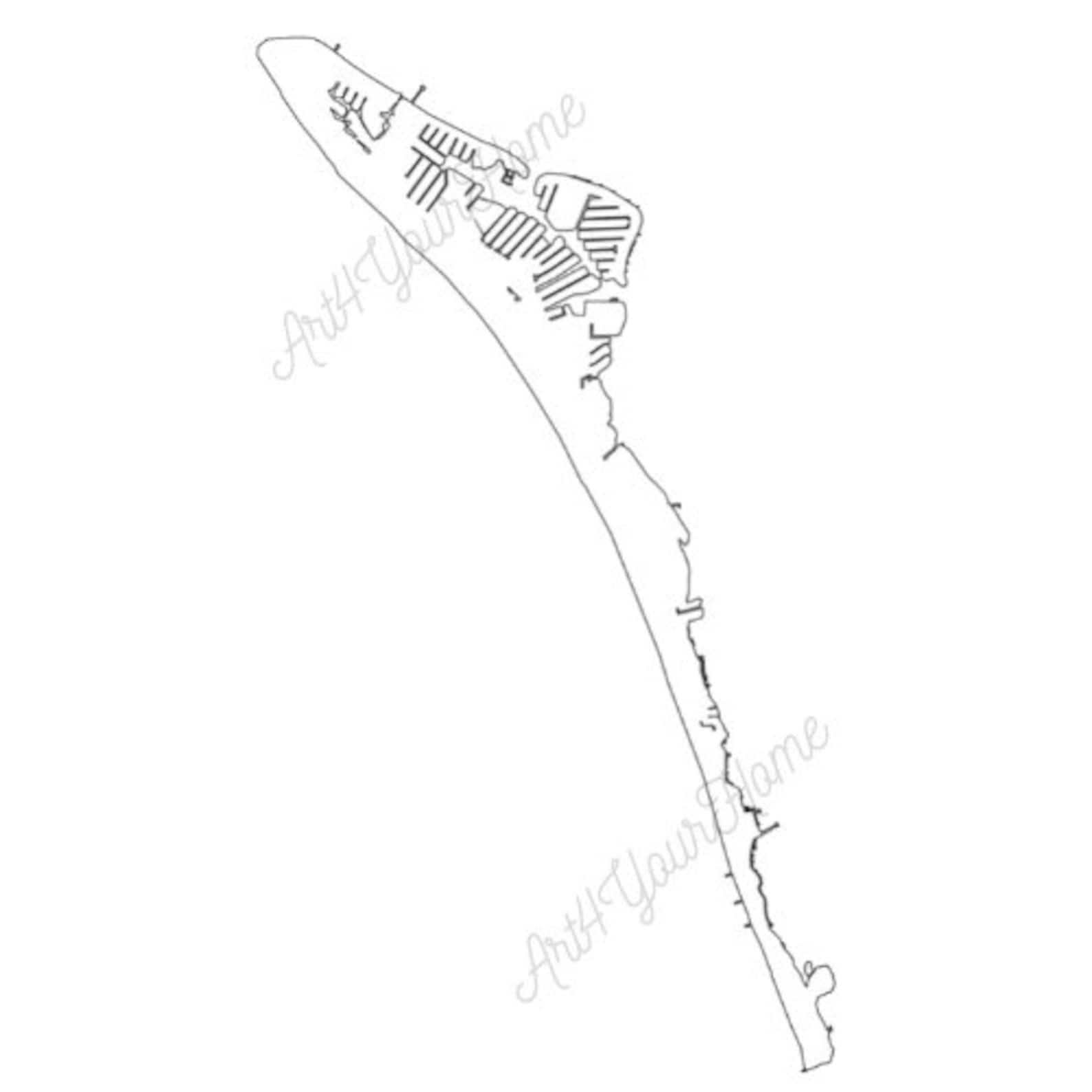 Anna Maria Island Map SVG - Etsy UK