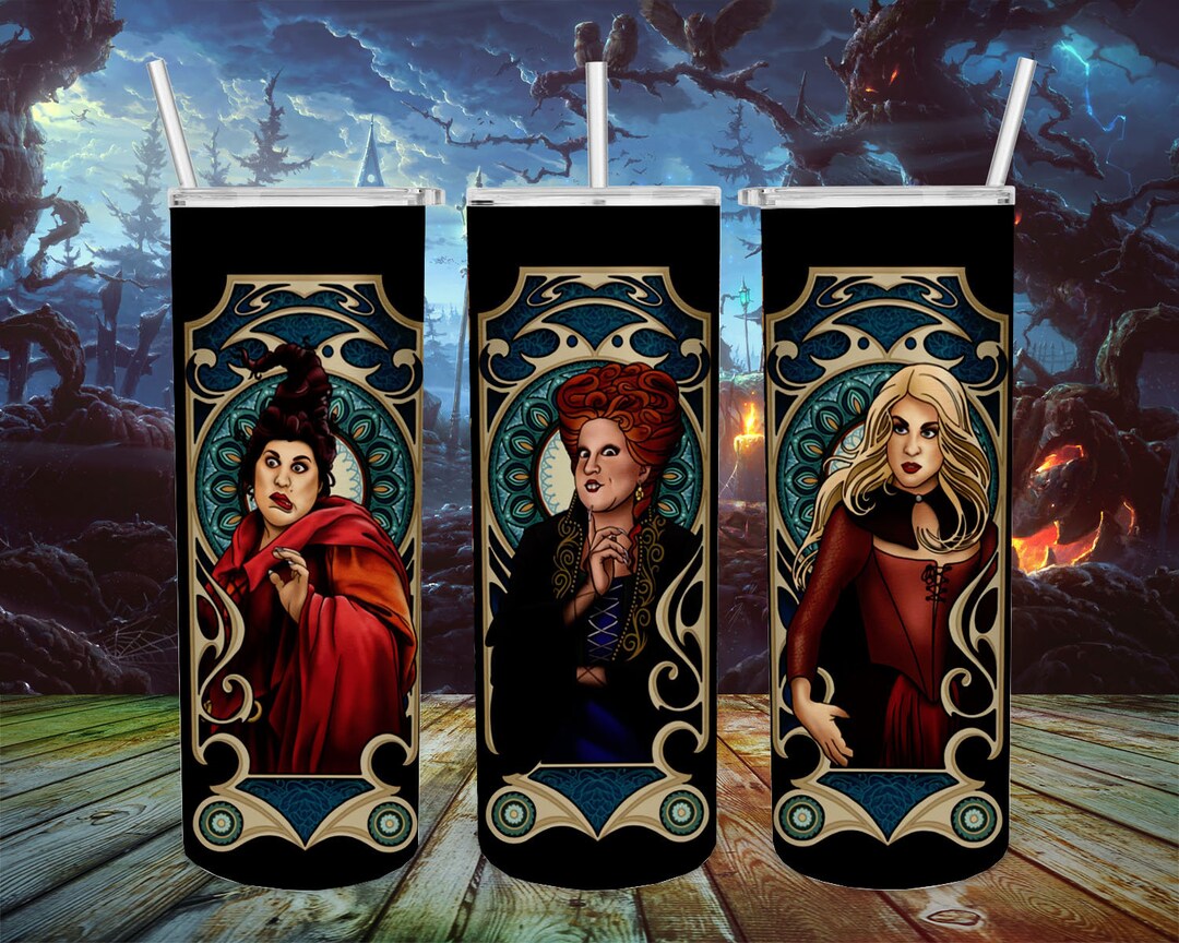 Hocus Pocus Halloween Sublimation Tumbler Wrap 20oz, 15oz, 12oz ...