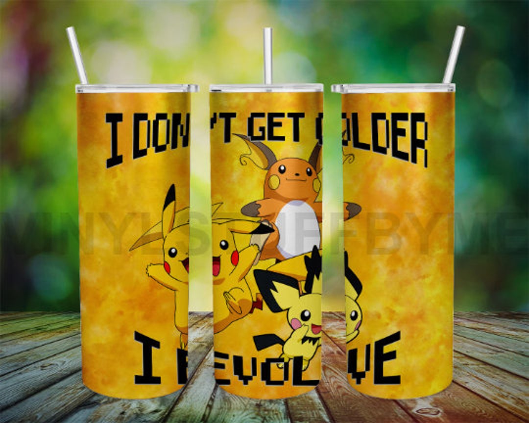 Pokemon Pickachu Evolutions 30oz,20oz,15oz,12oz 20oz Tapered ...