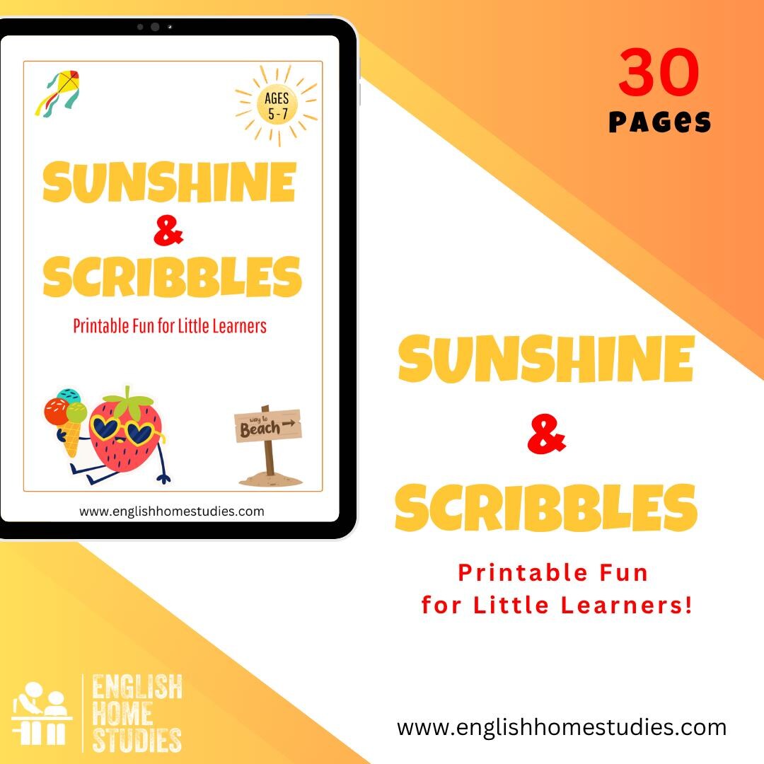 Sunshine & Scribbles – Printable Kids Activity Pack / Worksheets for ...