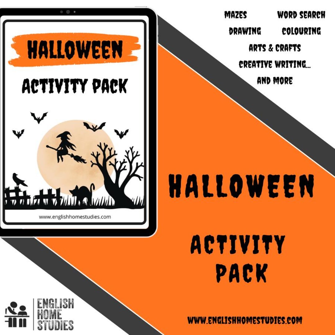 Halloween Activity Pack for Kids - Printable English Worksheets ...