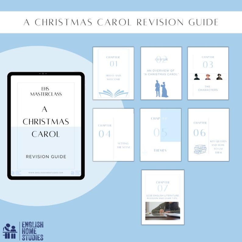 A Christmas Carol - Printable Revision Guide for GCSE English ...