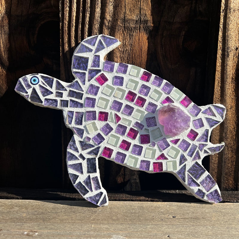 Turtle Mosaic Tile - Etsy