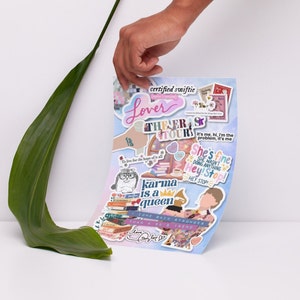 TAYLOR SWIFT Kindle Insert for Clear Case - PRINTABLE- Paperwhite ...