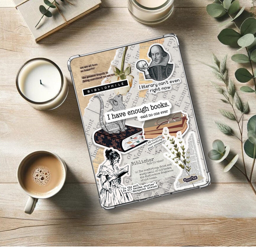 BOOK LOVER Kindle Insert for Clear Case -PRINTABLE- Paperwhite & Basic ...