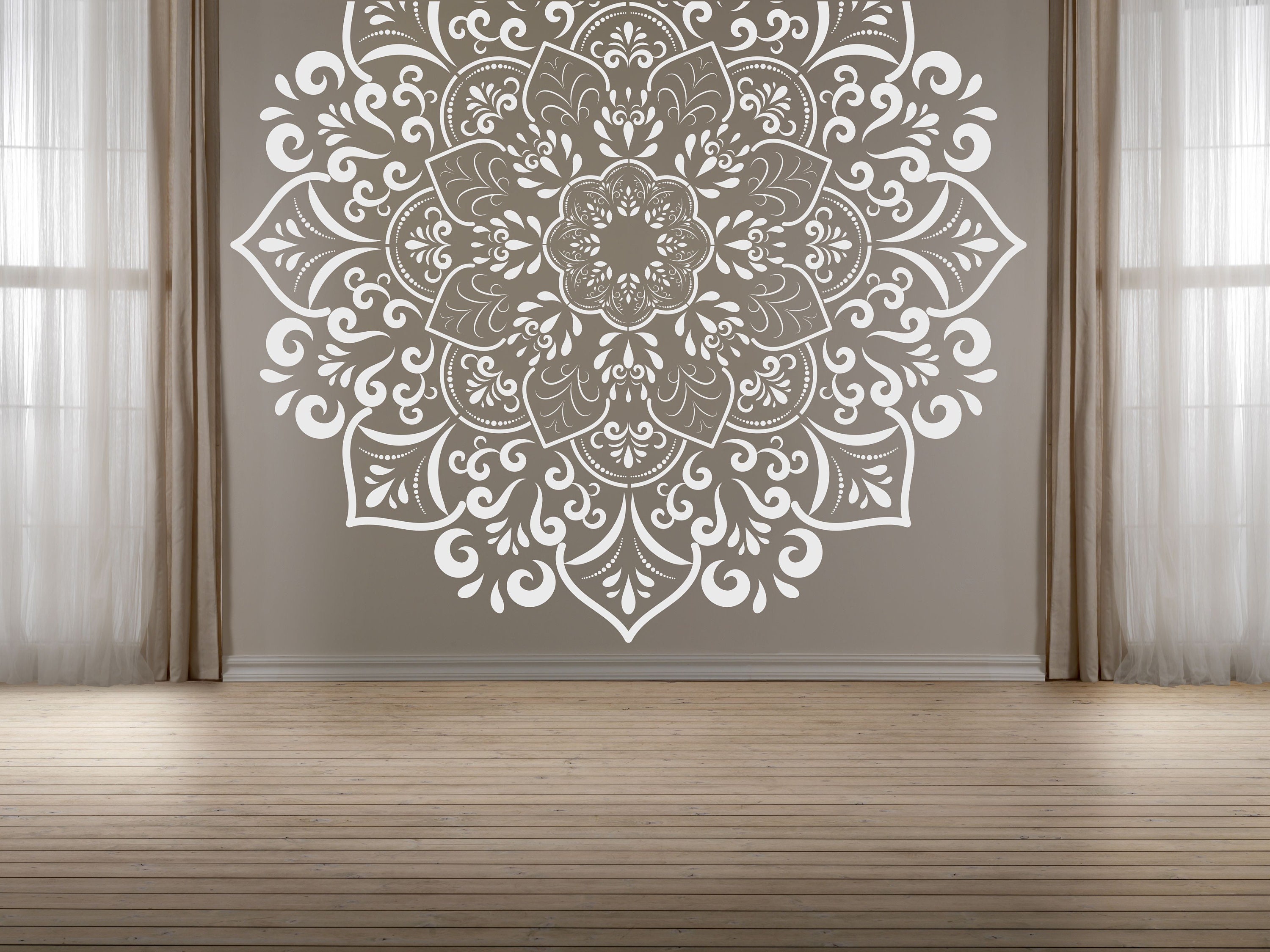 Painting Templates // Mandala // Dimensions: 50, 70, 100, 140 or 200 Cm ...