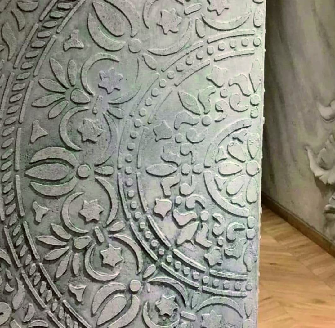 Concrete Stencil, Plaster Stencil // Mandala // Dimensions: 50, 70, 100 ...
