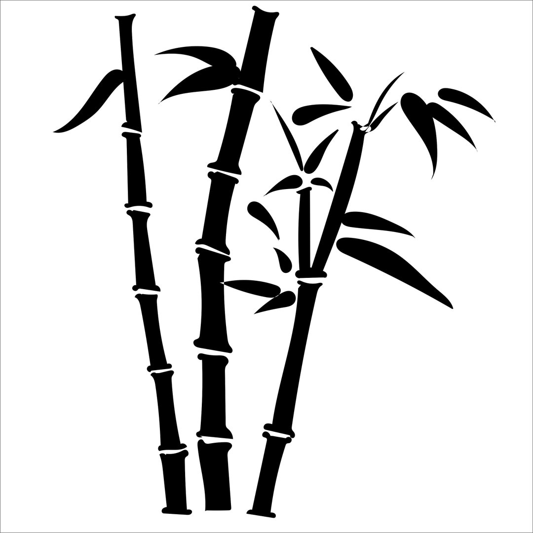 Painting Templates // Bamboo// Dimensions :50, 70, 100, 140 or 200cm ...