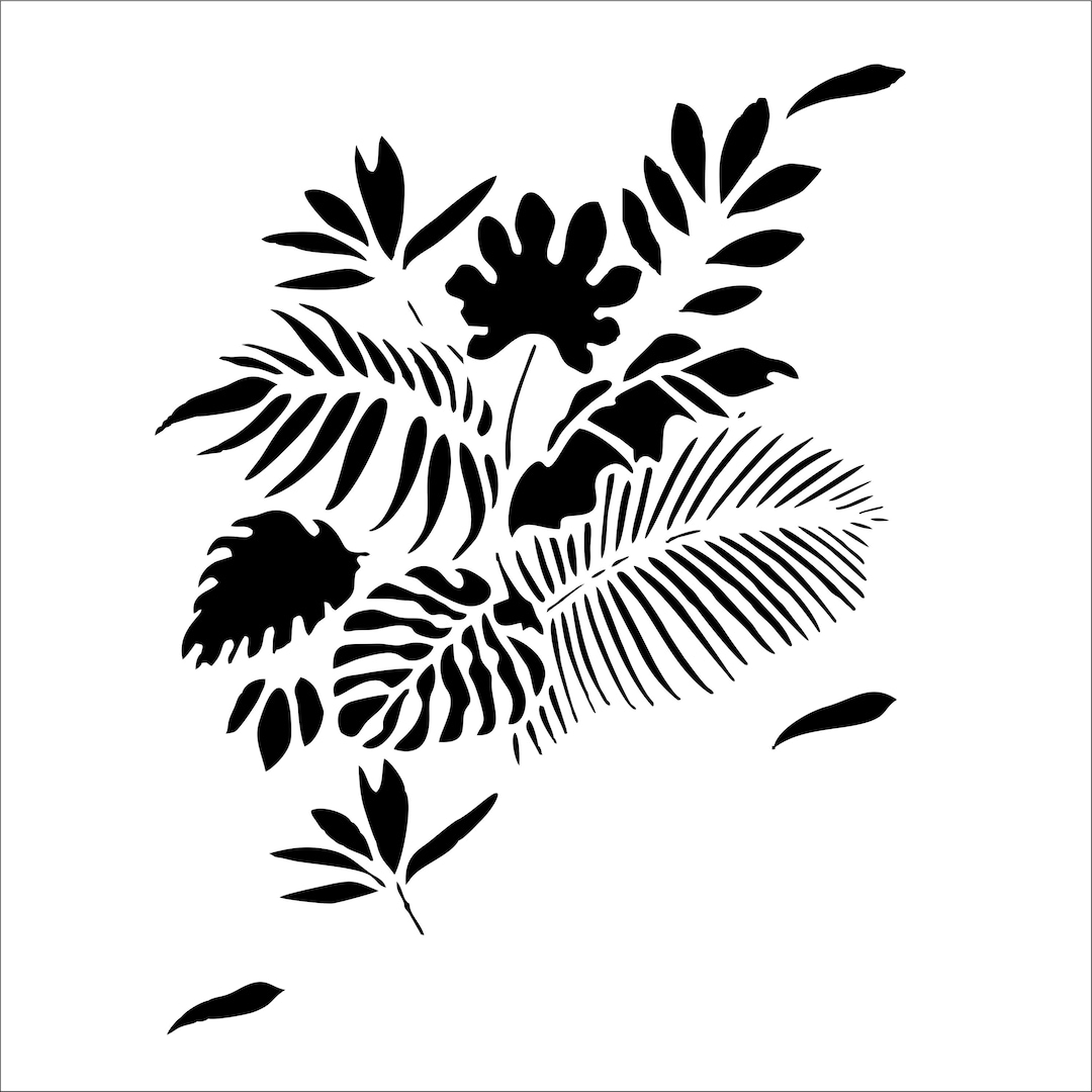 Painting Stencil //plants // 50, 70, 100, 140, 200cm // Reusable - Multiple Uses - Repeatable - Etsy