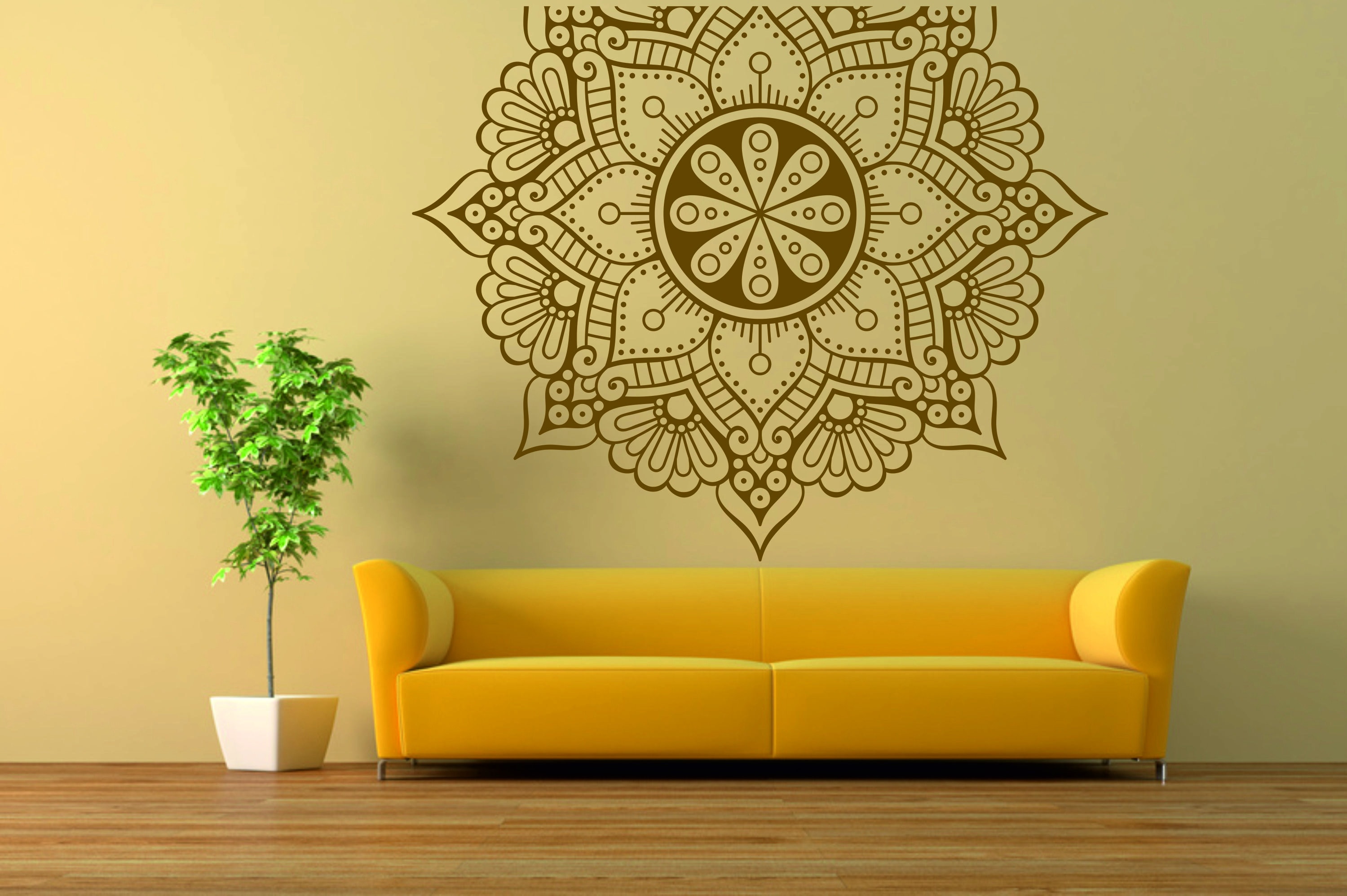 Painting Templates // Mandala// Dimensions :50, 70, 100, 140 or 200cm ...