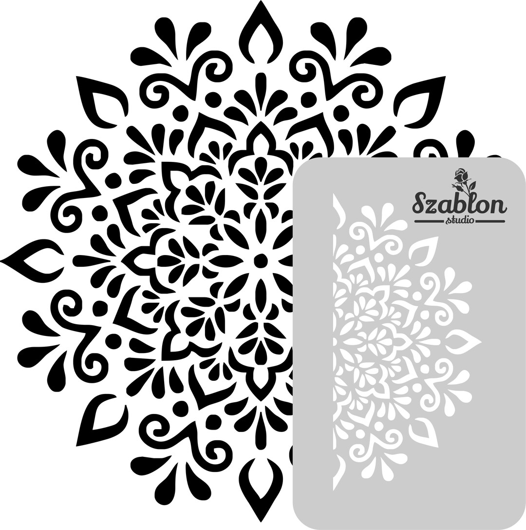 Painting Stencils // Mandala // Diameter: 48cm, 68cm, 98cm or 137cm ...