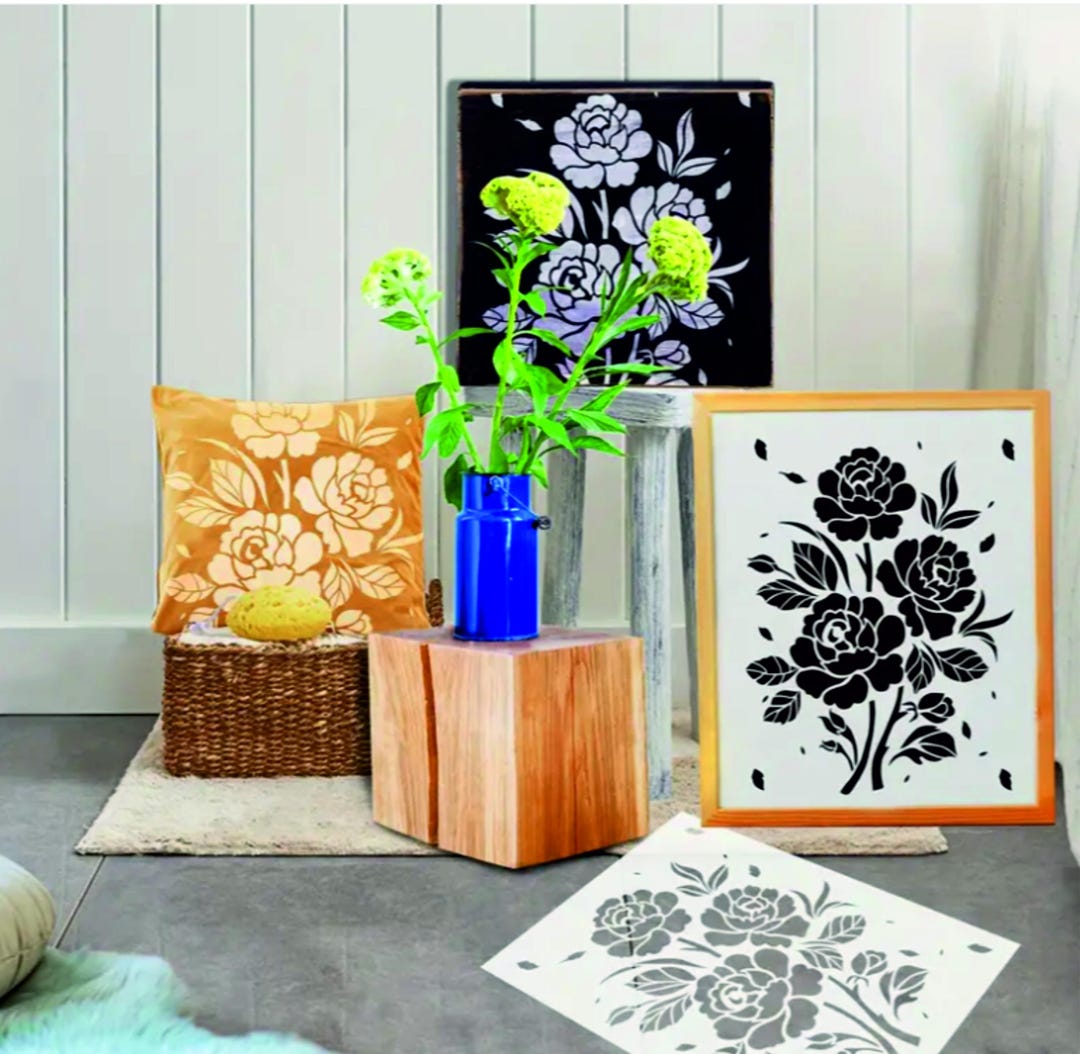 Painting Stencils // Plant // Dimensions: 70, 100, 140, 200 Cm ...