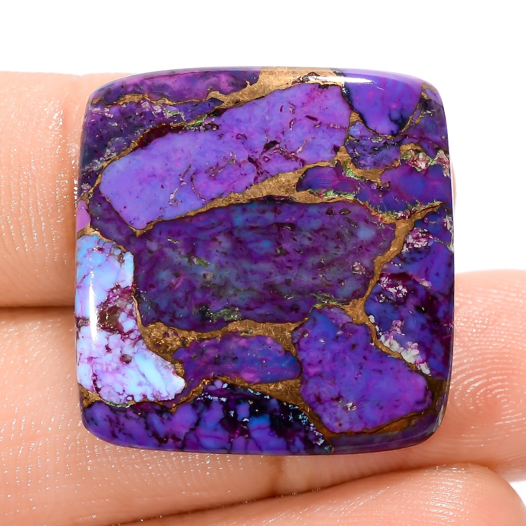 Purple Mojave Turquoise Cabochon Copper Mohave Turquoise Gemstone ...
