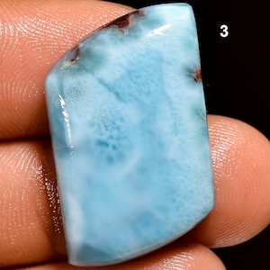 Blue Larimar Cabochon Dolphin Stone Blue Pectolite Loose - Etsy