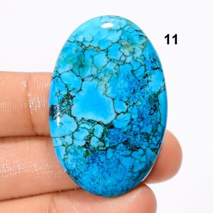Natural Arizona Magnesite Turquoise Cabochon Flat Back Hand Polish ...