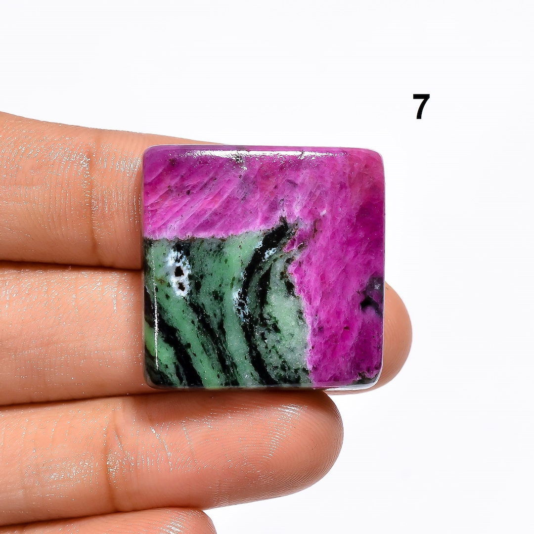 Grade High Genuine Ruby Zoisite Cabochon Natural Ruby in Zoisite ...